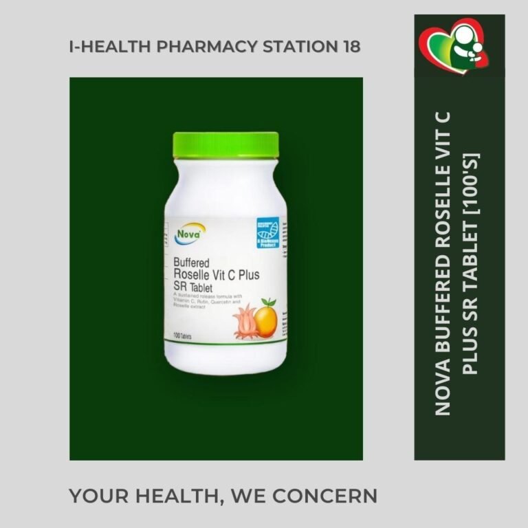 Nova Buffered Roselle Vit C Plus SR Tablet 100’s – i-Health Pharmacy